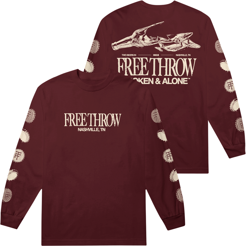Broken & Alone Longsleeve – Free Throw